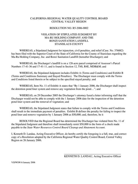 Fillable Online Violation Of Stipulated Judgment By Fax Email Print