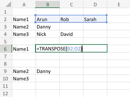 Vba How To Convert A Row To A Column In Excel Stack Overflow