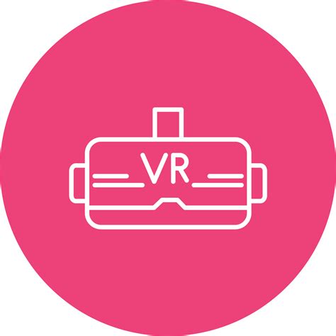 Virtual Reality Line Circle Background Icon 7141340 Vector Art At Vecteezy