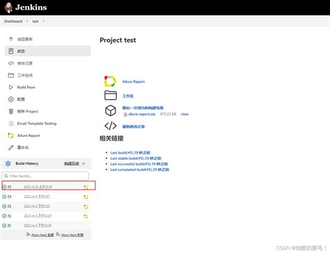 Python接口自动化 Jenkins集成allure测试报告and邮件自动发送allure报告放入邮箱发送 Csdn博客