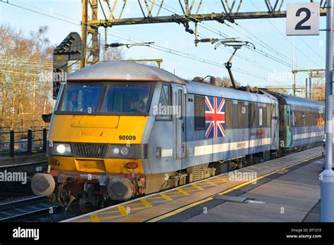 Greater Anglia Intercity Train Locomotive Class 90 90009 Diamond Stock