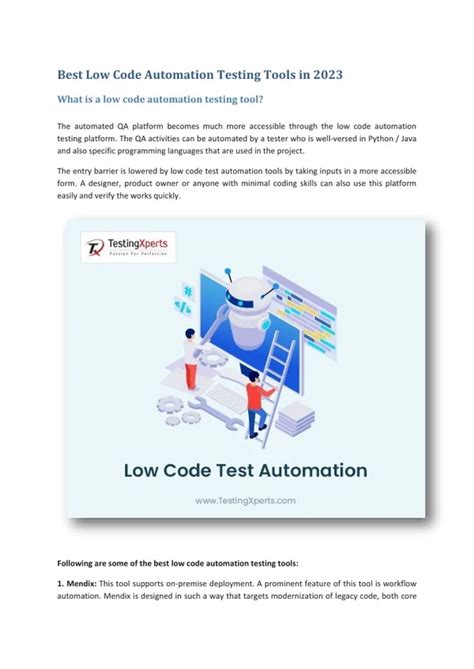 Ppt Best Low Code Automation Testing Tools In 2023 Powerpoint