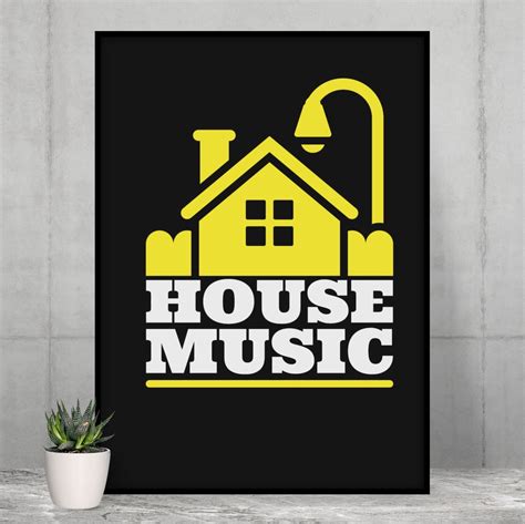 House Music Poster Music Poster Deep House Poster Soulful House Edm