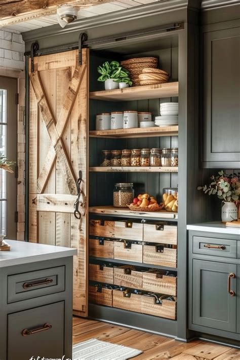 Farmhouse Kitchen Pantry Ideas Quiet Minimal In 2024 Kitchen Pantry