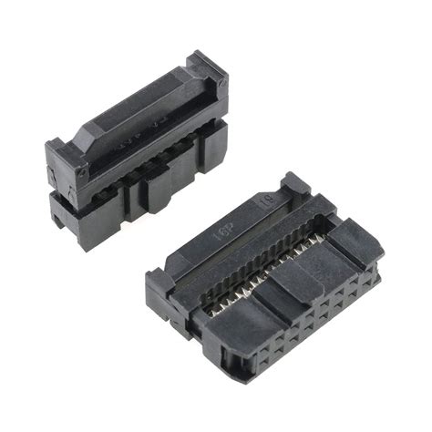 Mua E Outstanding Fc 16p Idc Socket Connector 25pcs 2x8 Pin 16pin 2 54mm Pitch Dual Rows Female