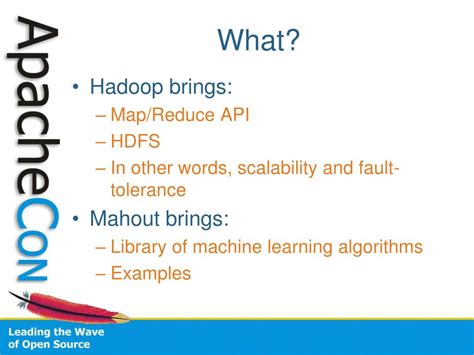 Ppt Introducing Apache Mahout Powerpoint Presentation Free Download Id5729420