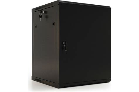 Настенный 19-дюймовый шкаф Hyperline RAL 9004 6U, 367x600x450мм ...