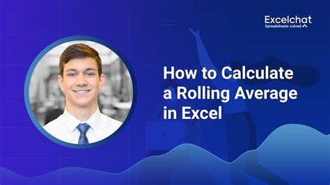 How To Calculate A Rolling Average In Excel Youtube