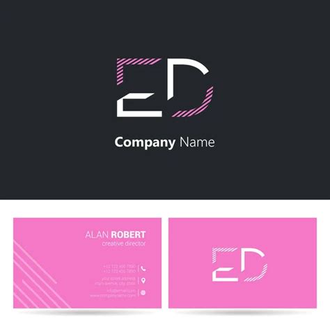 Ed Logo Design Vector Art Stock Images Depositphotos