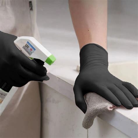 Basic Nitrile Exam Gloves 5 5 Heavy Duty Powder Clean Disposable Glove