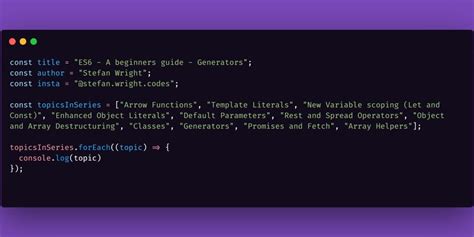 Es6 A Beginners Guide Generators Rdevto