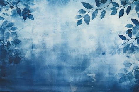 Premium Ai Image Cyanotype Texture Background