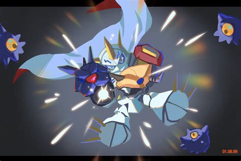 Omegamon And Kuramon Digimon And 2 More Drawn By 765nanami Danbooru