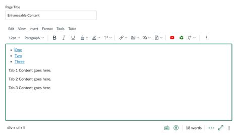 Create Tabs In Canvas Pages With This HTML Trick GMCTL Online Teaching Edtech Ideas Archived