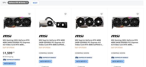 微星 Rtx 4090 魔龙上架 Newegg：1599美刀nintendo游民星空