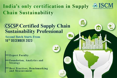 Join Iscms 2nd Batch Of Sustainability Professionals Institute Of