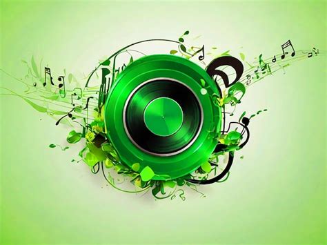 Premium Photo Music Cool Vectorelegant High Resolution Hd Green