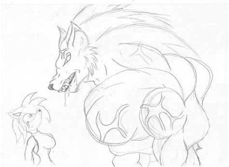 Amy And Werewolf Sonic By Segafan15 On Deviantart