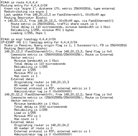 R1showiprouteshoweigrptopology Daniels Networking Blog