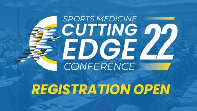 Registration Is Now Open For The 2026 Cutting Edge Sports Medicine