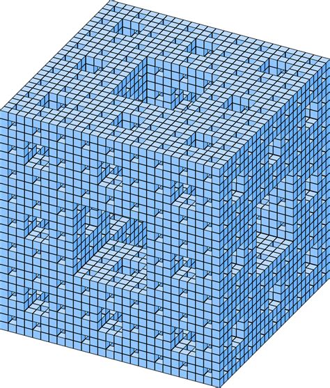 Menger Sponge Fractal Cube By Jackspade2012 On Deviantart