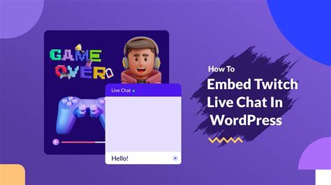 how to embed twitch live chat in wordpress using embedpress youtube