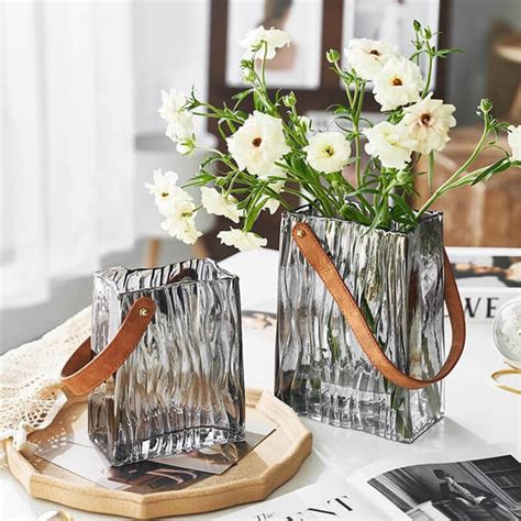 Moreushop Light Luxury Portable Glass Vase Moreushop®