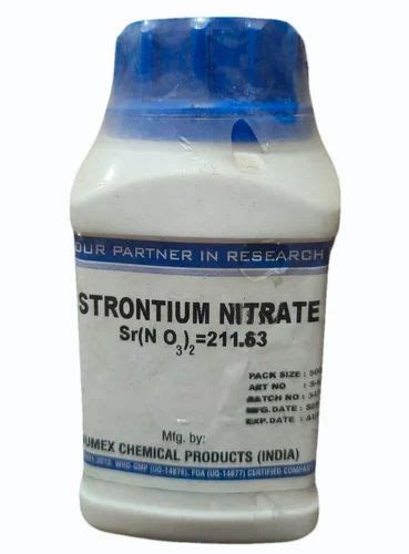 Strontium Nitrate Powder 500gm Bottle At ₹ 640 Kg In Hapur Id 2854032977662
