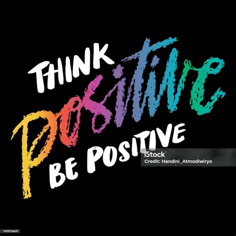 긍정적으로 생각하고 손으로 글자를 쓰십시오 포스트 견적 동기 부여에 대한 스톡 벡터 아트 및 기타 이미지 동기 부여 인용