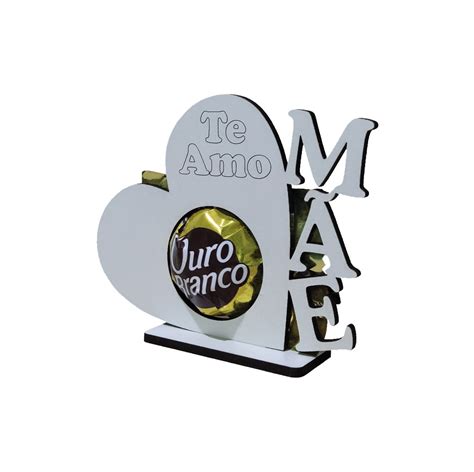 Porta Bombons Dia das Mães Lembrancinha Mãe Presente em mdf