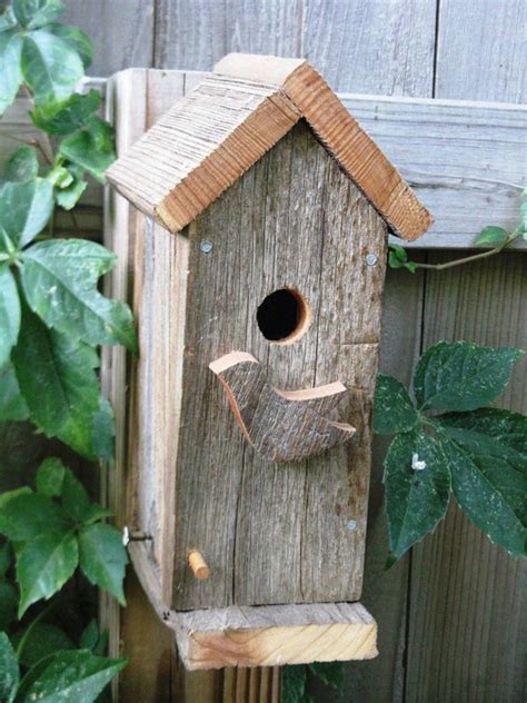 The Chickadee Birdhouse Wren House Natural Rustic All