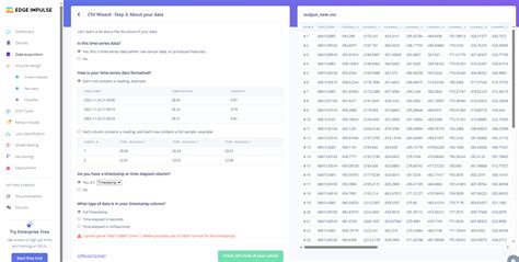 Uploading Csv Data To Edge Impulse Edge Impulse Forum