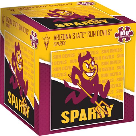 Arizona State Sun Devils Ncaa Mascot 100 Piece Jigsaw Puzzle By