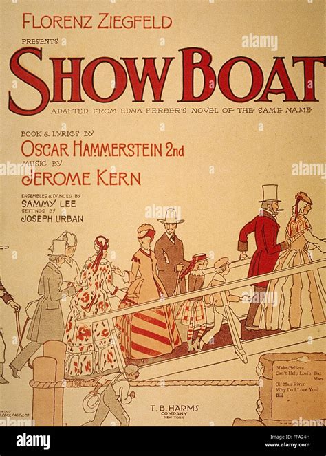 Show Boat Poster 1927 Nposter For The Original Broadway Production