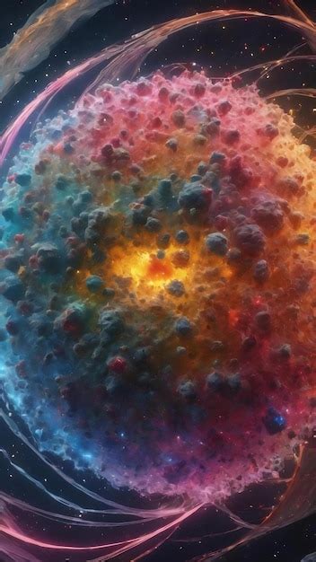 Premium Ai Image Close Up Quark Proton Elementary Particle Matter