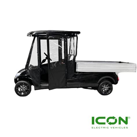 Sunbrella Jet Black Canvas 2 Passenger Hinged Door Enclosure Cover For