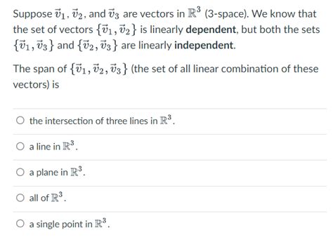 Solved Suppose V V And V Are Vectors In R Space We Chegg Com
