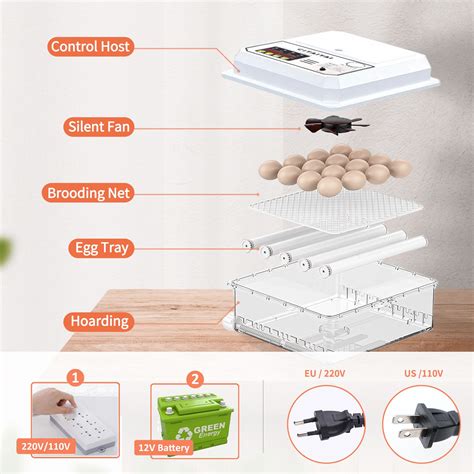 Egg Incubator Brooder Chicken Fully Automatic Incu Grandado