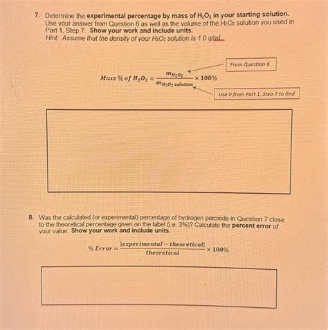 3 Complete Table 1 With Your Experimental Data For Chegg