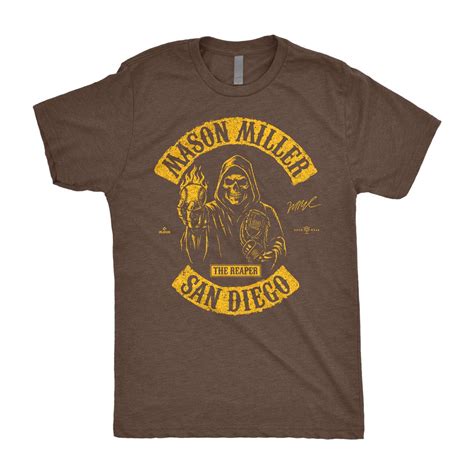The Reaper Shirt Mason Miller San Diego Baseball Mlbpa Rotowear