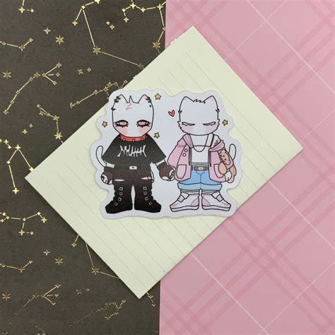 Opposites Attract Waterproof Vinyl Stickerdecal Etsy
