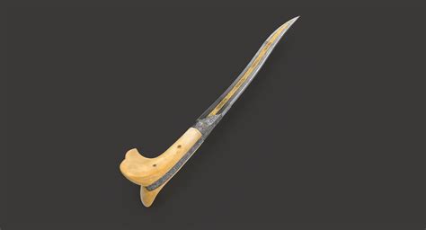 Ottoman Yatagan C 3d Model 49 Max Fbx Obj Free3d