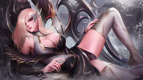 Rule 34 1girls Big Breasts Breasts Cleavage Coven Morgana Female