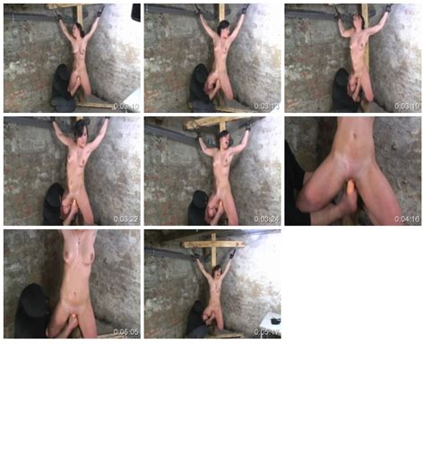 Erotic Hanging Store Crucified And Fucked