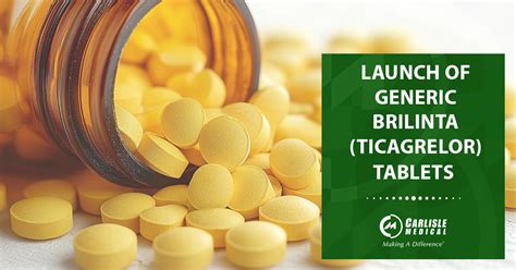 Launch Of Brilinta® Ticagrelor Tablets