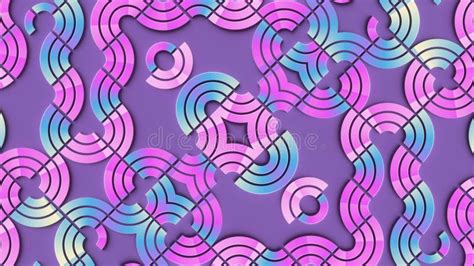3d Rendering Loop Animation Composed Of Intertwining Shapes And Lines