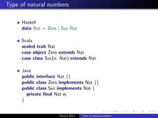 Scala Type Of Natural Numbers PPT