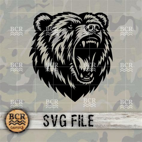 Grizzly Bear Svg Grizzly Svg Bear Svg Grizzly Bear Digital Download