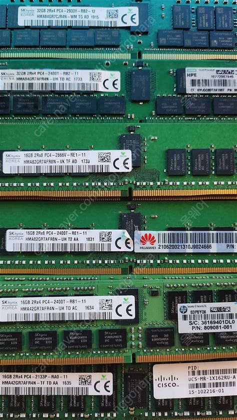하이닉스 서버 메모리 Eccreg Ddr4 16gb Cpu메인보드 중고나라