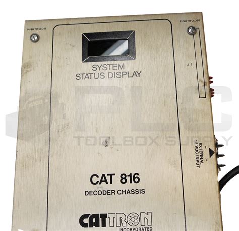 Cattron Cat 808at Decoder Chassis Cat 816 12vdc Plc Toolbox Supply